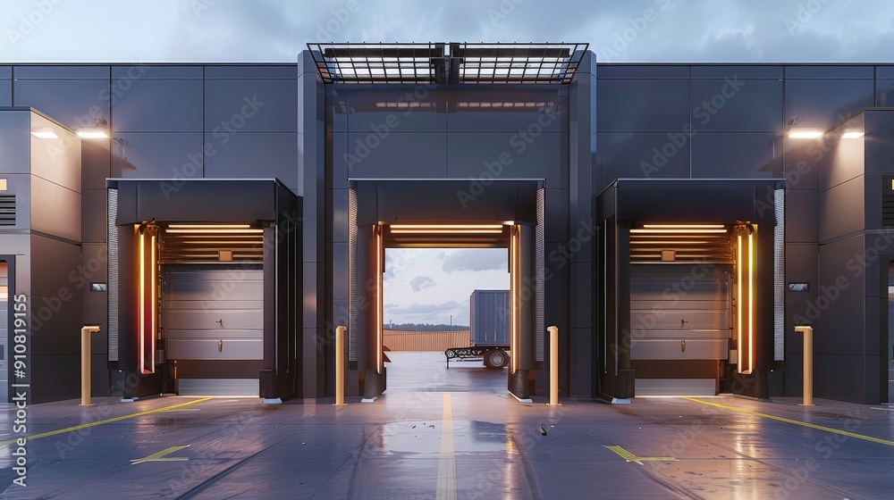 The design of loading docks optimizes workflow efficiency with features ...