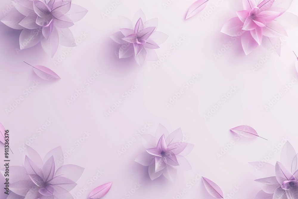 Light lavender backdrop with a faint pattern of lotus flower ...