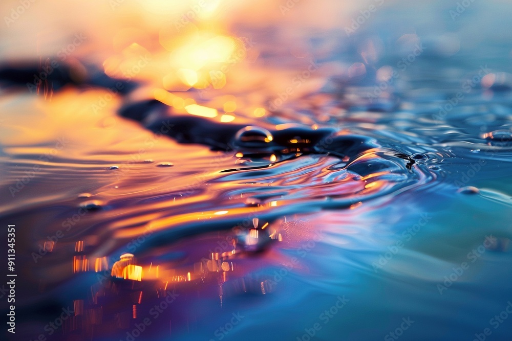 Colorful Oil Spill: A photo of an oil spill on water with vibrant ...