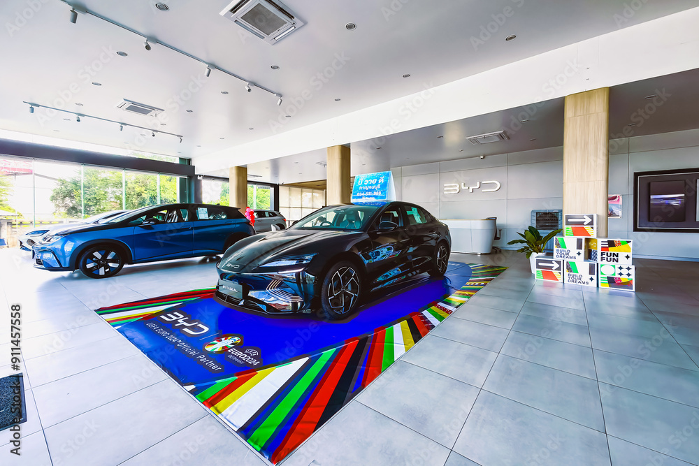 KANCHANABURI - THAILAND, JULY 6,2024 : Inside a showroom and interior ...