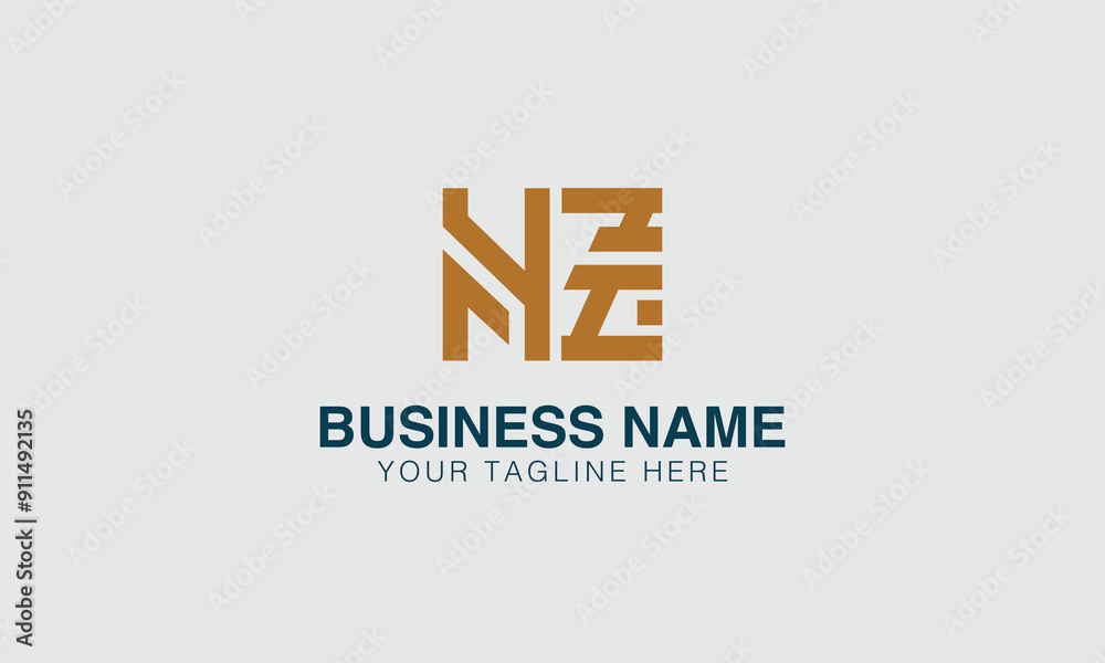 NZ N nz initial logo | initial based abstract modern minimal creative ...