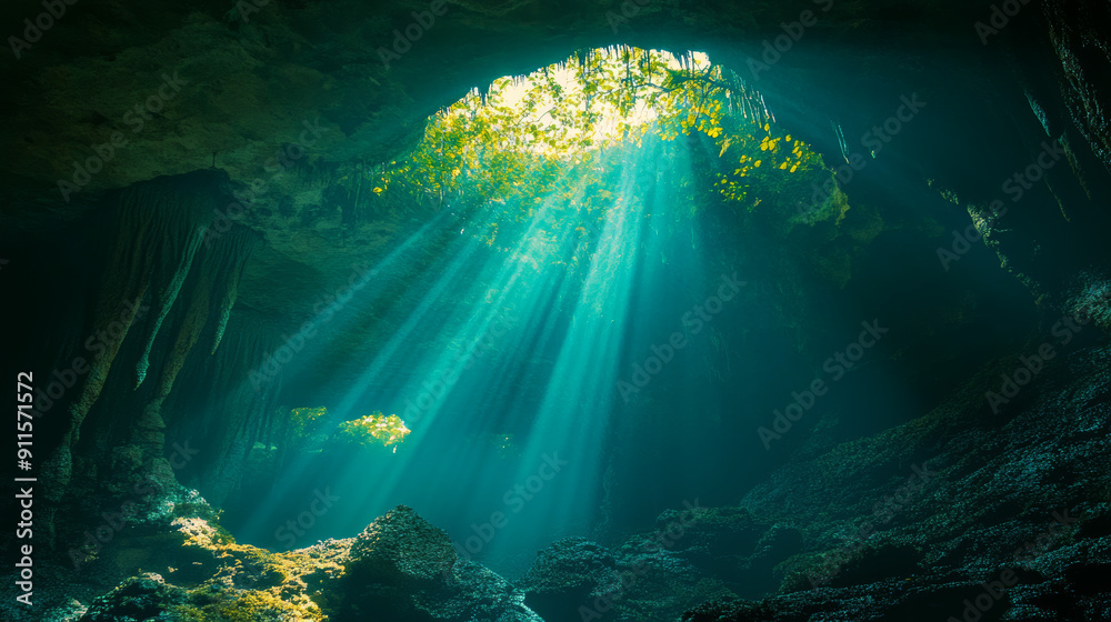 Utilize natural lighting effects such as beams of sunlight piercing ...