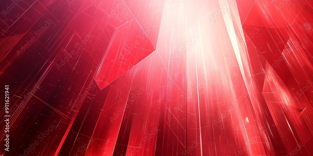 Dynamic abstract composition with glowing geometric shapes for Y3K ...