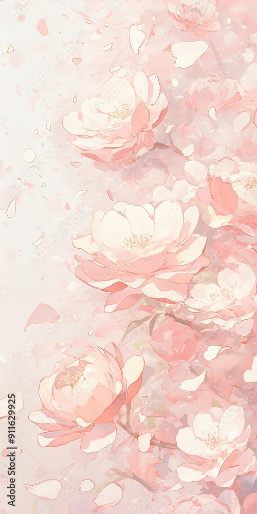pink aesthetic wallpaper lockscreen Stock Illustration | Adobe Stock