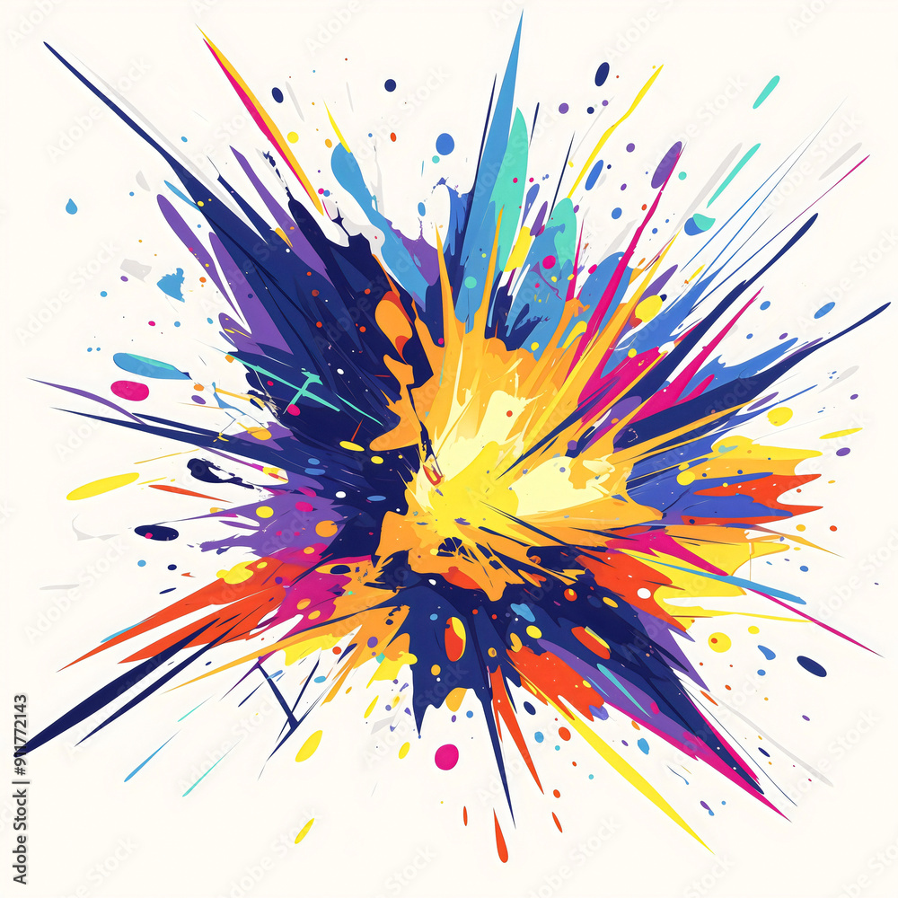 Cartoon bomb explosion in anime style. Bomb explosion clouds. Atomic ...