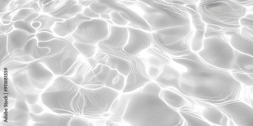 Realistic water surface overlay. Transparent background with detailed ...