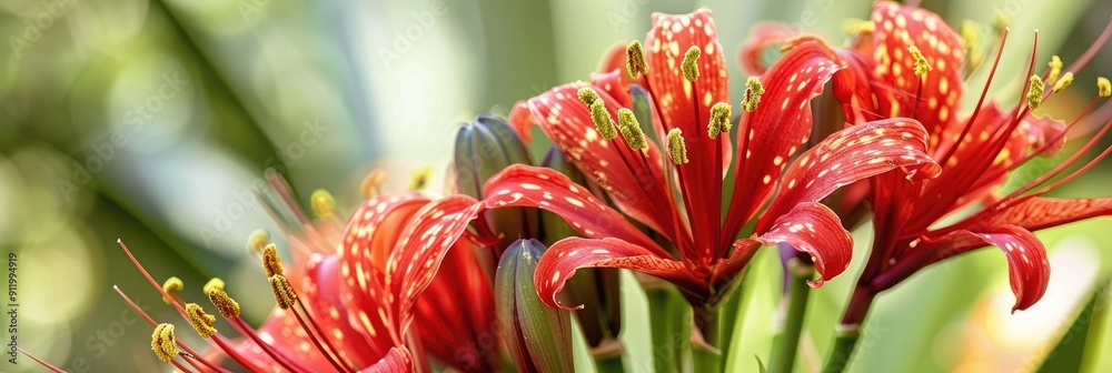 Blood Lily also known as Mayflower or Fireball Lily is a botanical ...
