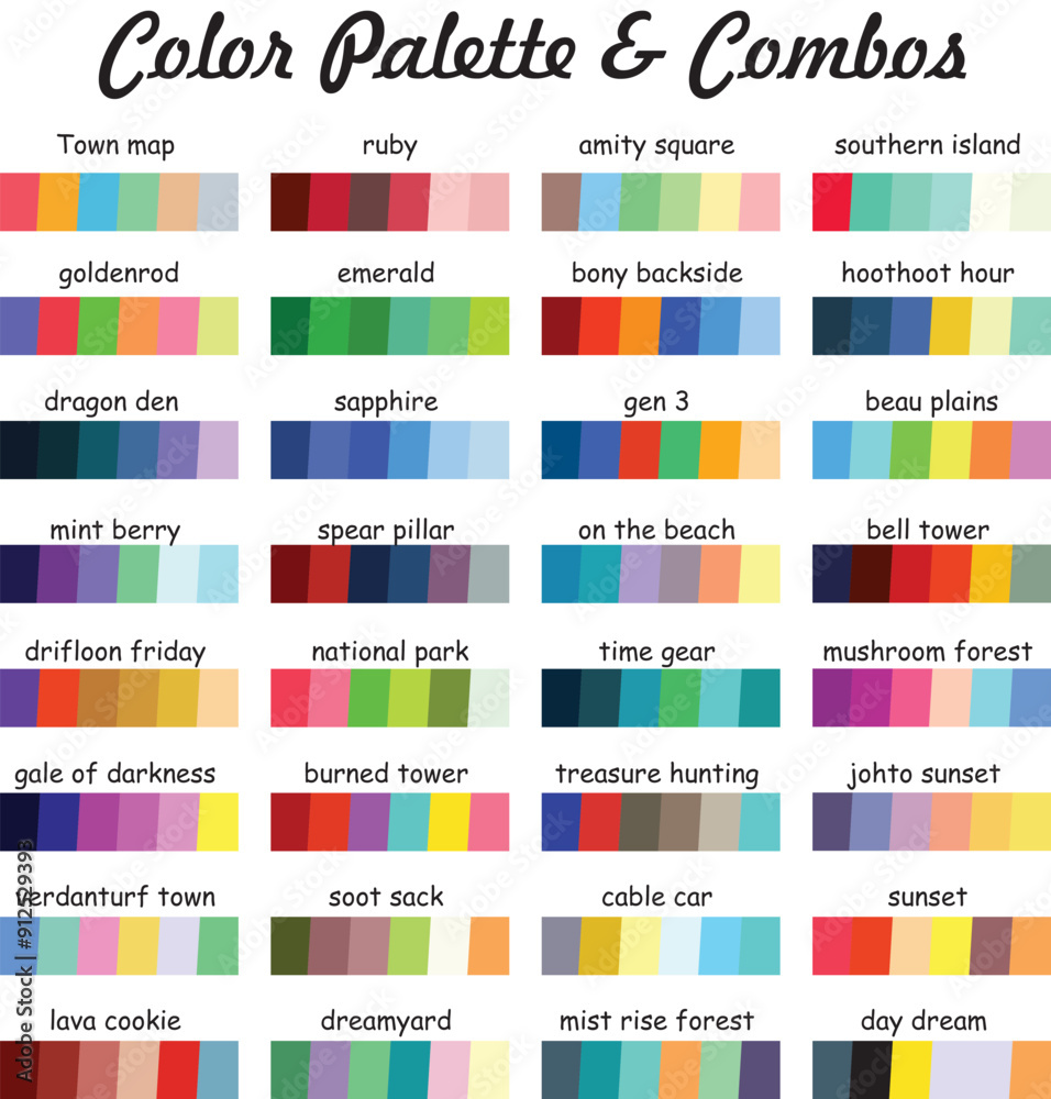 2024 color trends. Color palette in vibrant, bold, Colour theme ...