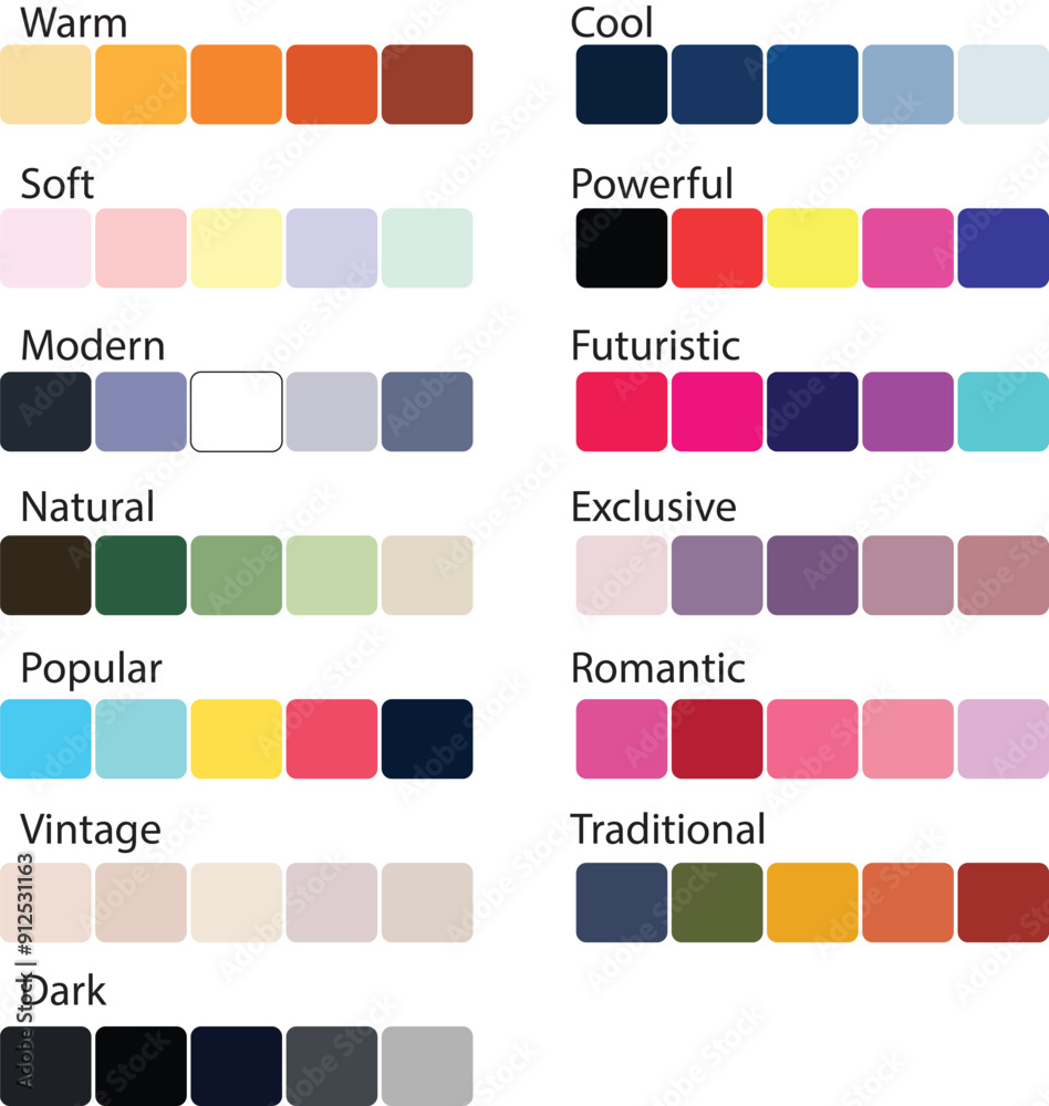 2024 color trends. Color palette in vibrant, bold, Colour theme ...