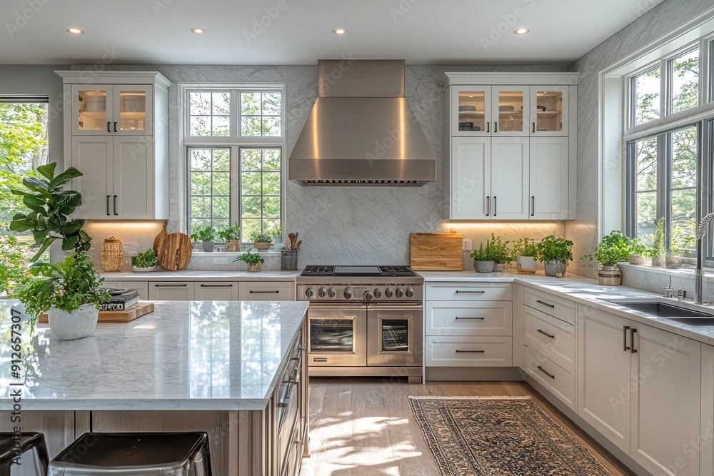 timelapse collage of kitchen renovation from initial sketches to final ...