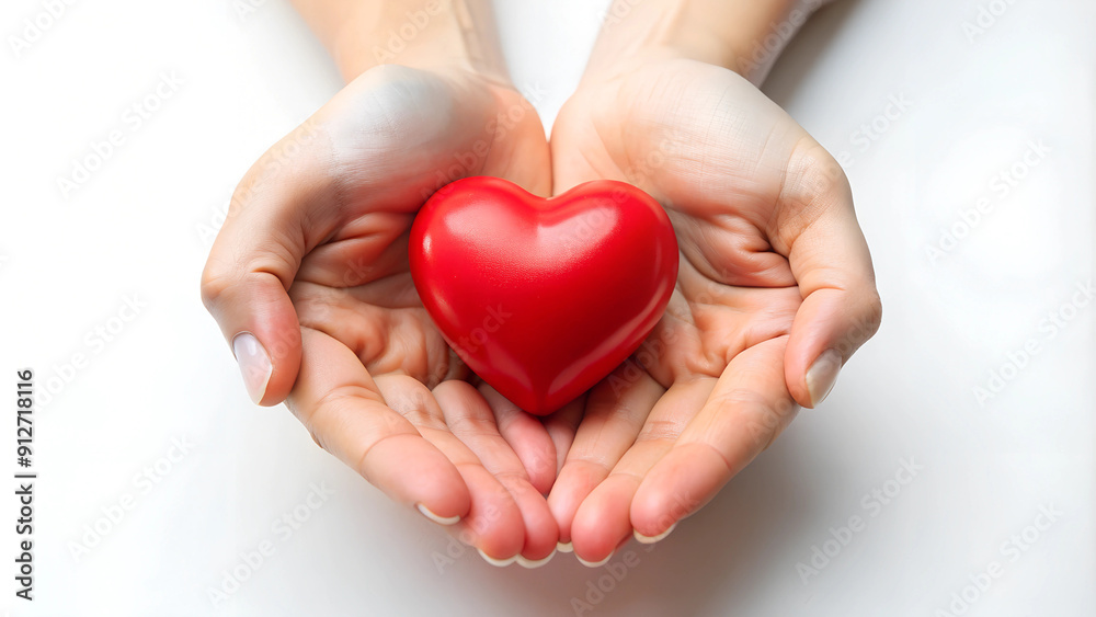 Hands holding heart world organ donation day 2024 transparent isolated ...