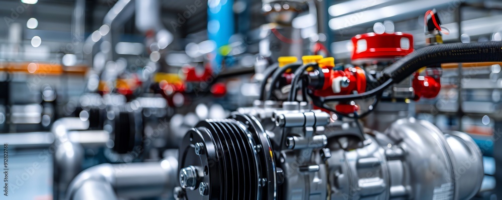 Compressor unit providing air for HVAC system testing, commercial ...