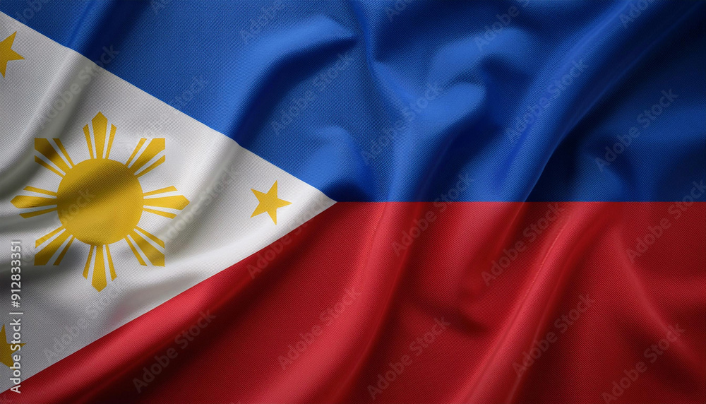 Simple wavy background for the Philippine flag Stock Photo | Adobe Stock