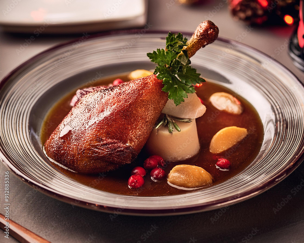 Confit de Canard. A classic French dish. Stock Photo | Adobe Stock