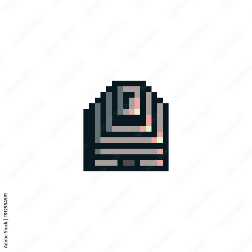 Home icon, house sticker, building pixel art design for logo, web ...