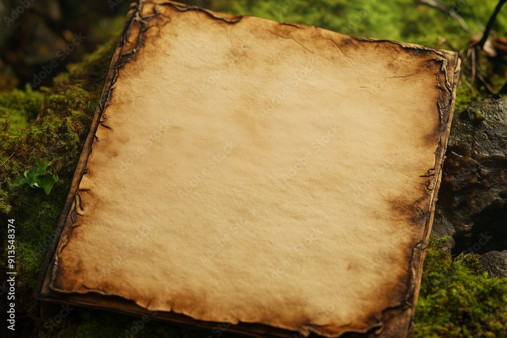 Fantasy Medieval Video Game Loading Screen Template with Aged Parchment ...
