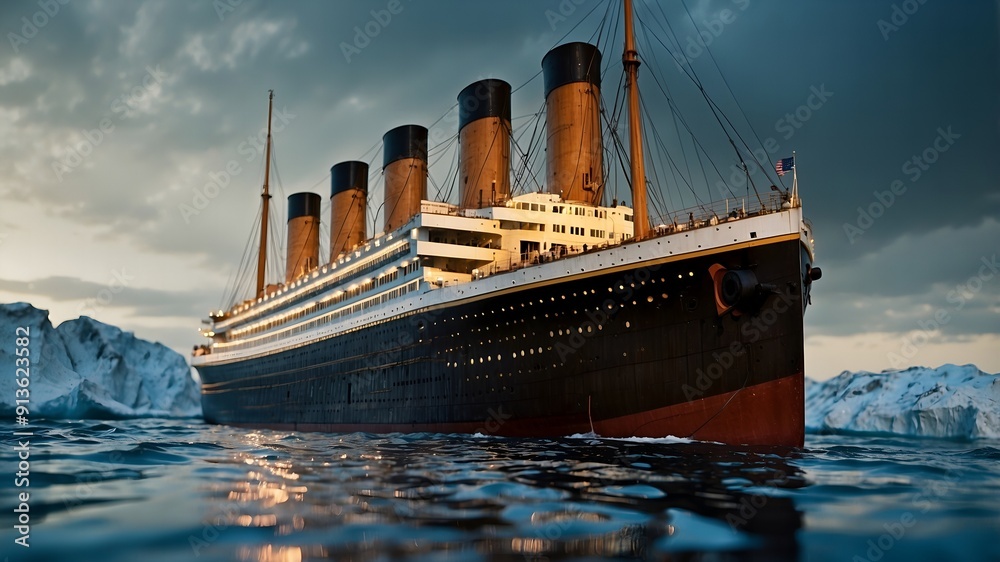 Titanic’s departure from port, a historic moment filled with excitement ...