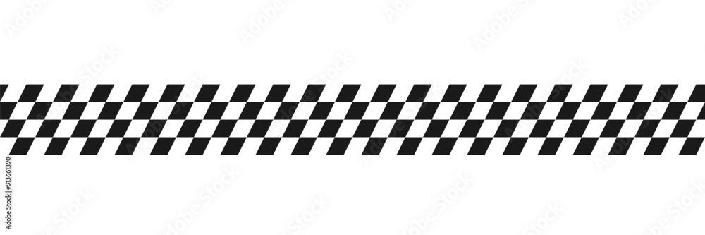 Race checker flag seamless pattern. Black and white rally texture ...