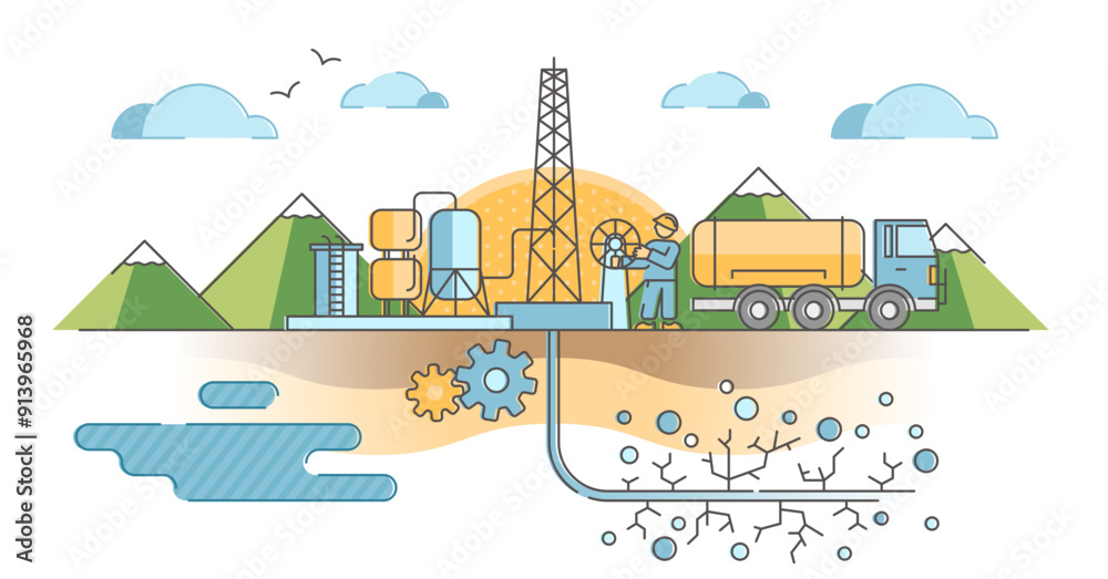 Hydraulic fracturing as oil and gas extraction technique outline ...