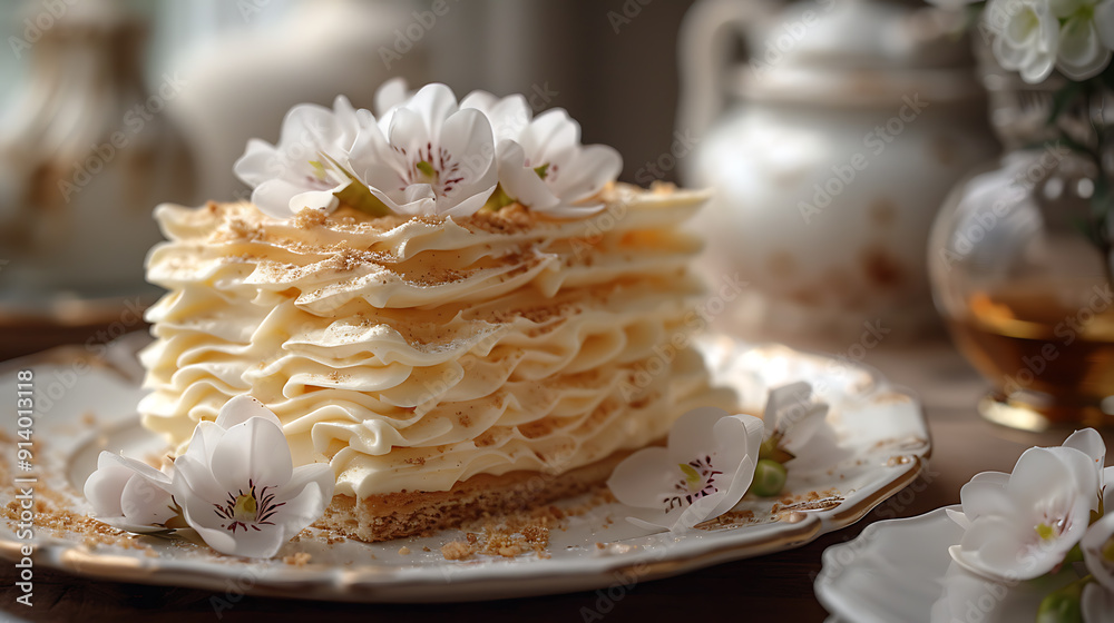 Foto de Stock Imaginary masterpiece featuring cake inspired Esterhazy ...
