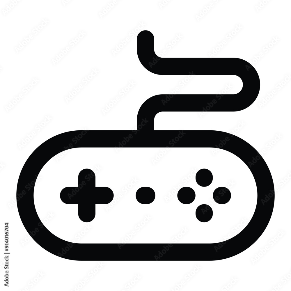 Simple Game Controller icon. The icon can be used for websites, print ...