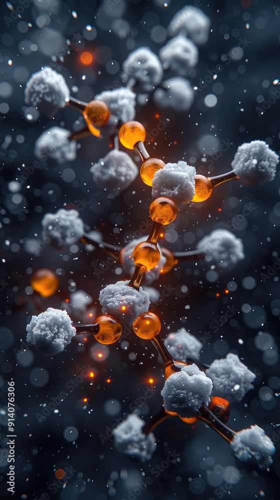 Visualizing the van der Waals structure of tripeptide molecule in a 3D ...