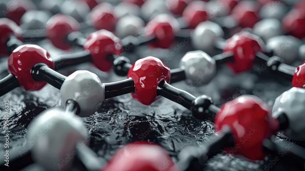 Visualizing the van der Waals structure of tripeptide molecule in a 3D ...