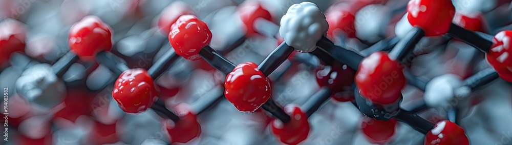 Visualizing the van der Waals structure of tripeptide molecule in a 3D ...