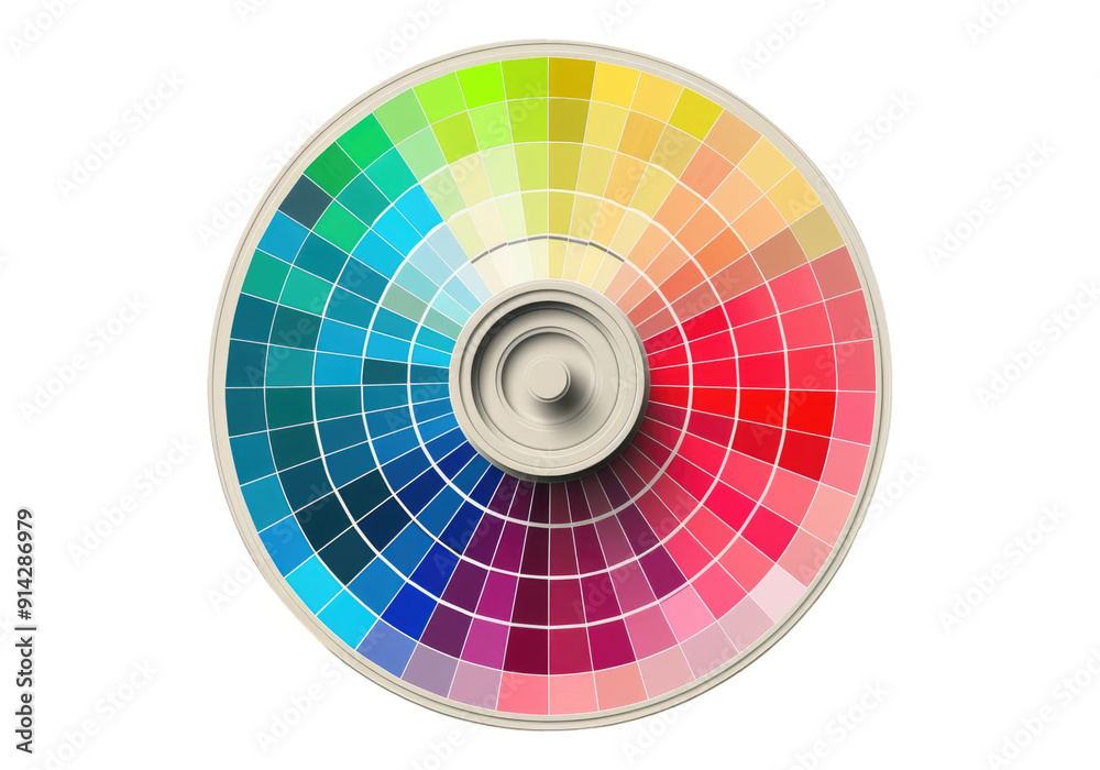Color picker color wheel isolated on transparent background ...