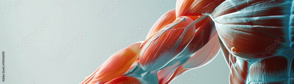 Abstract representation of muscle strength integrated with ...