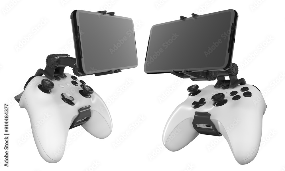 Set of mobile game controllers designed for a truly immersive and ...