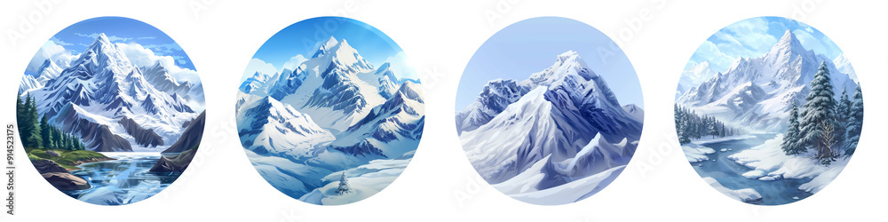 Tundra clipart collection, symbol, logos, icons isolated on transparent ...