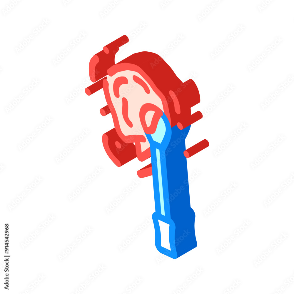 trace evidence crime isometric icon vector. trace evidence crime sign ...