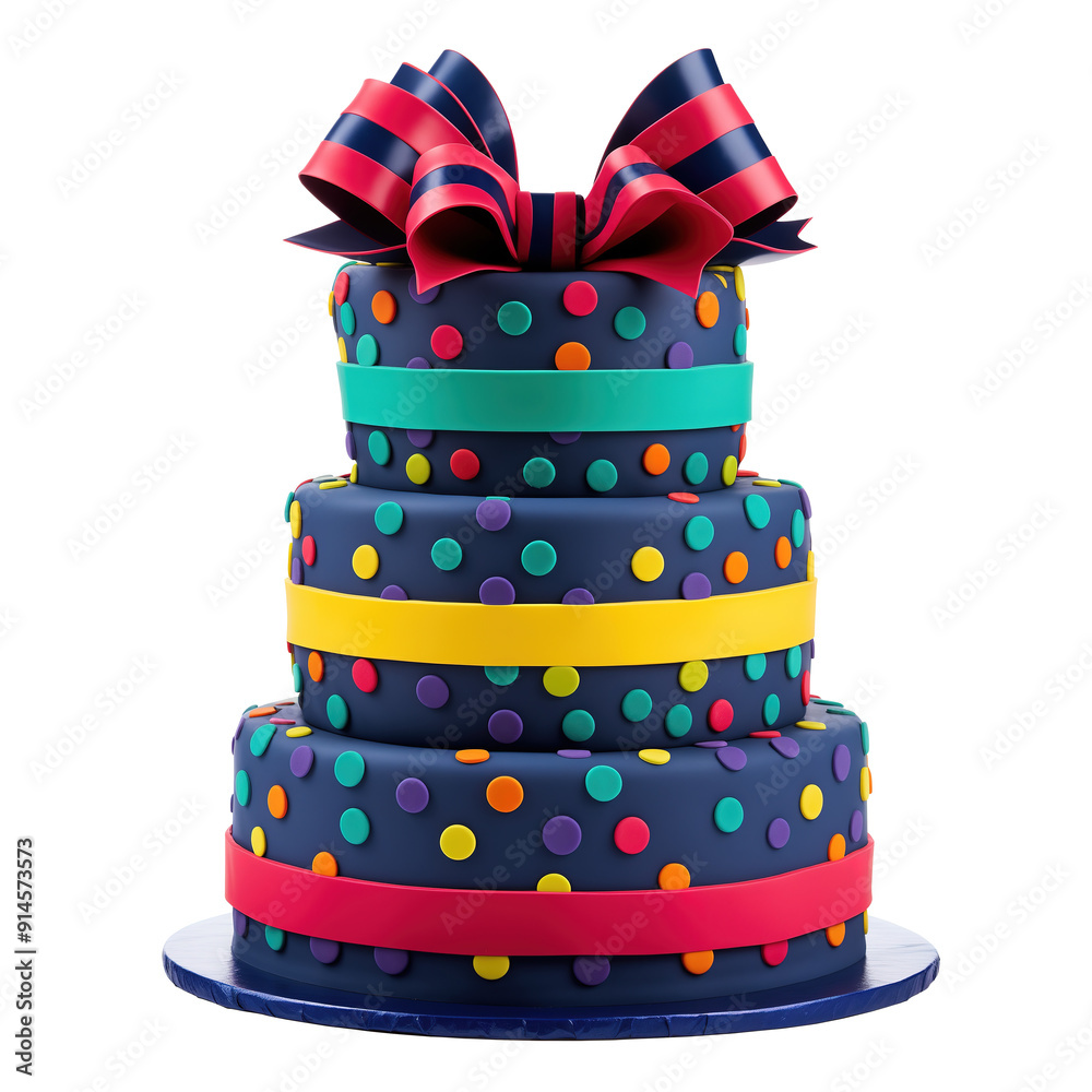 birthday cake isolated created with Generative AI, transparent ...