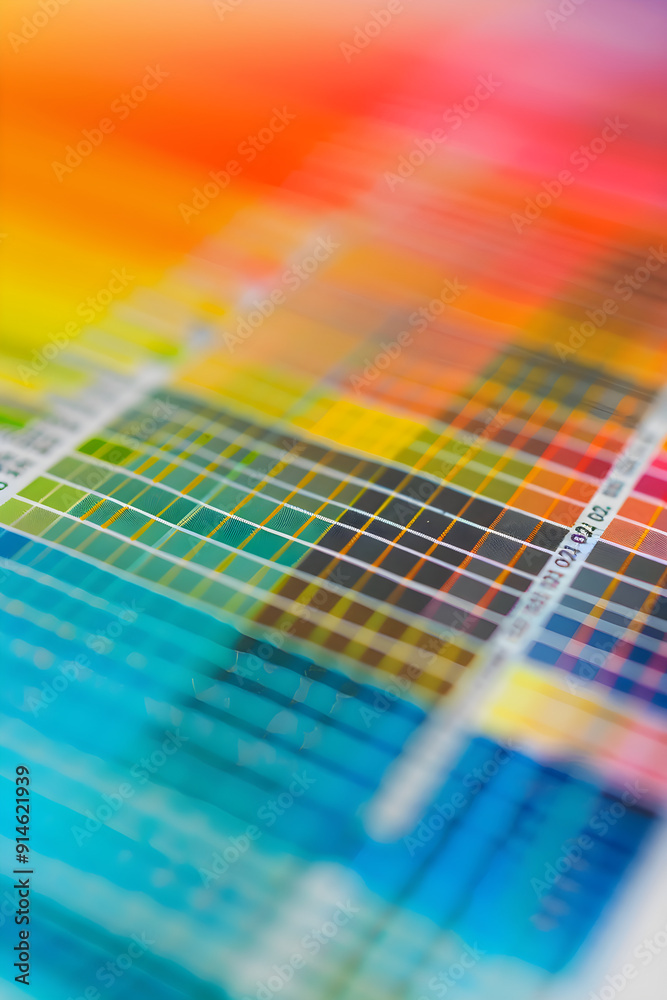 High-Resolution Color Calibration Chart for Precision Print Production ...