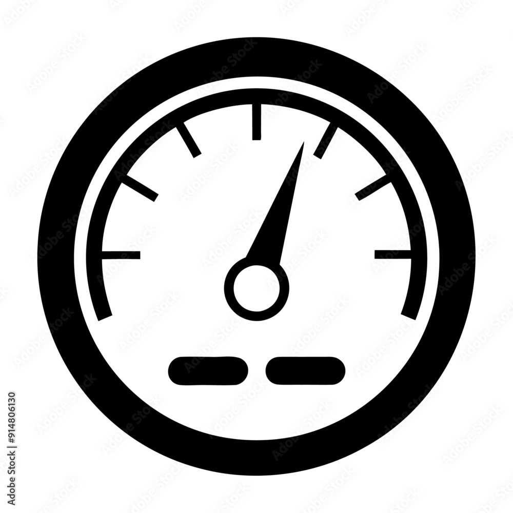 Tachometer high volume icon, speed dial diagram ranking meter bar ...