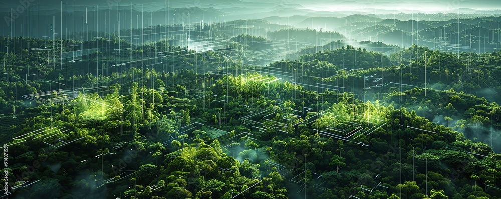 Interactive forest map showing protected zones and species diversity ...