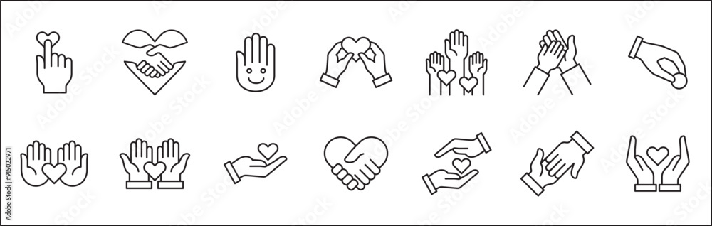 Charity and donation icon set. Charity hands icon. Aids icons. Giving ...