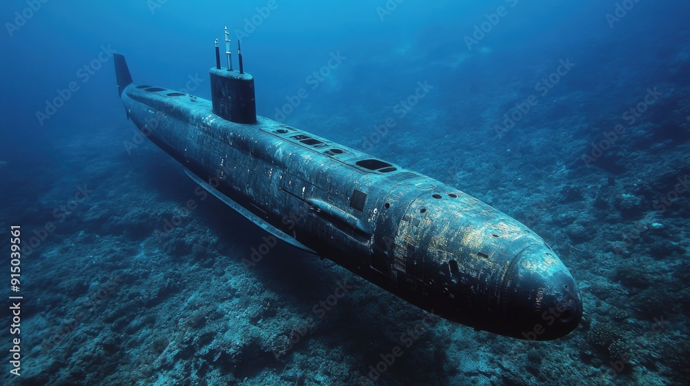 Submerged WWII Submarine: Sleek Design and Stealth Features Revealed ...
