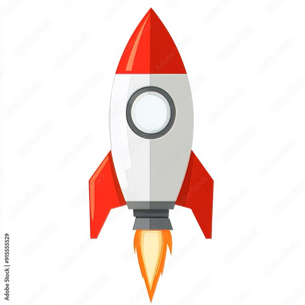 Animated rocket png sticker, transparent background, cute illustration ...