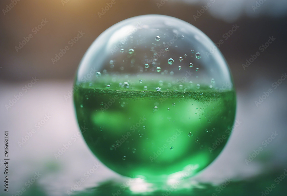 Green Hydrogen water element bubble artificial renewable energy Stock ...