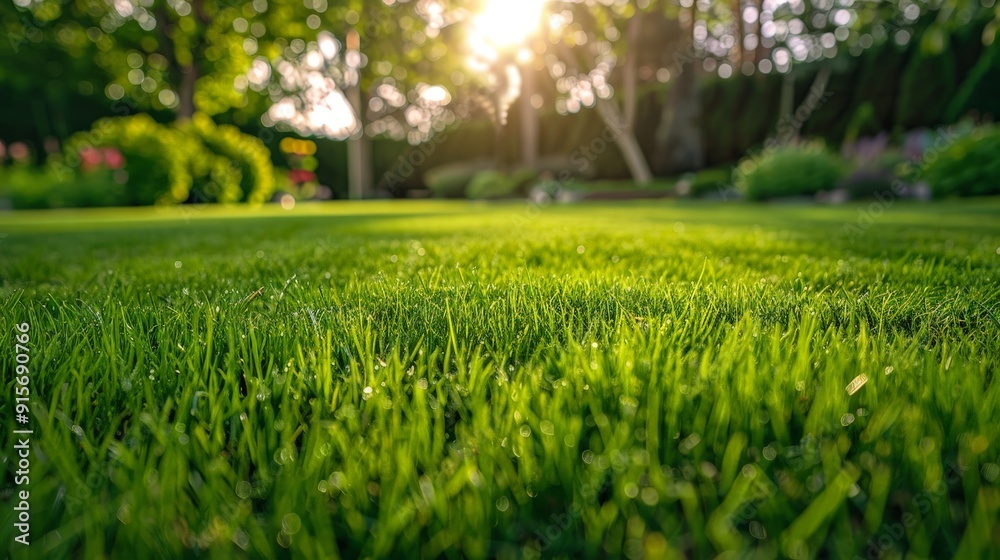 Describe the different types of grass used in landscaping. What ...