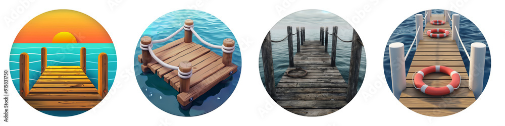 Wharf clipart collection, symbol, logos, icons isolated on transparent ...