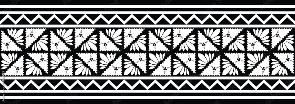 Polynesian pattern tribal tattoo border. Tribal tattoo geometric fore ...