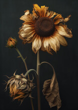 Photograph Of Wilted Sunflower Free Stock Photo - Public Domain Pictures