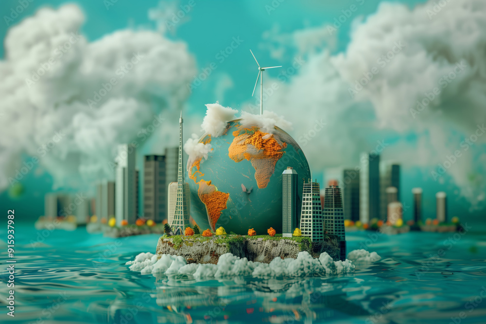 Imaginary Island of Sustainable Urbanity Amidst Rising Tides Reflects ...