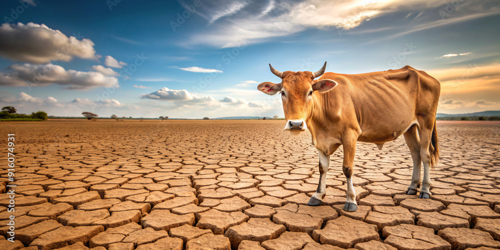 cow in the desertcow, farm, animal, cattle, grass, agriculture, meadow ...