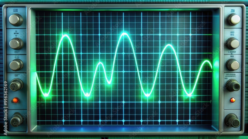 Texture wave oscilloscope displaying waveforms and patterns, texture, wave, oscilloscope ...