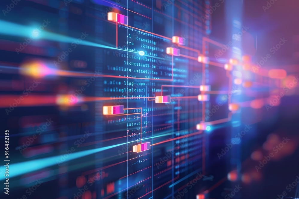 Abstract visualization of event planning process with timeline and ...
