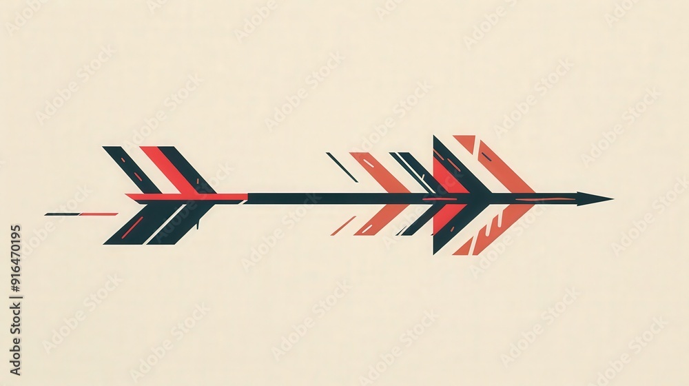 Create an arrow incorporated into a text design. How do you blend the ...